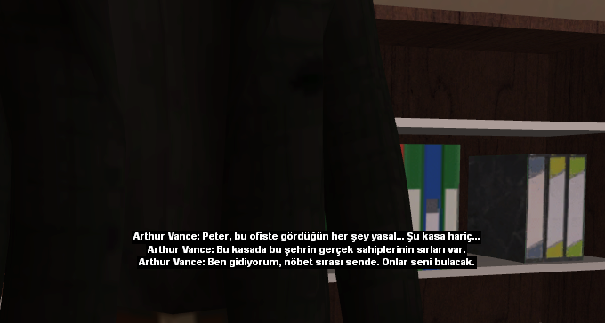Günümüz, Arthur Vance'in Ofisi. Yıllar geçmiş, Arthur'un bedeni ...