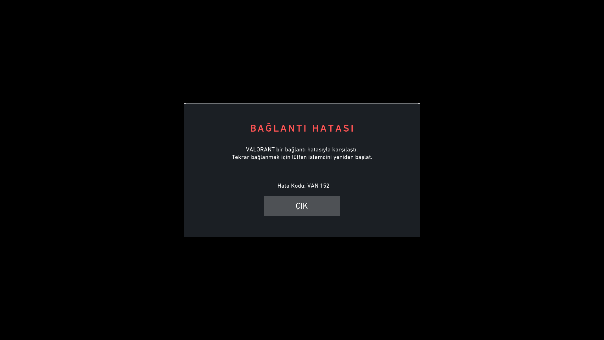 Van 152 Hatası Nedir Cheatglobal