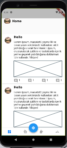 Twitter UI design with Flutter