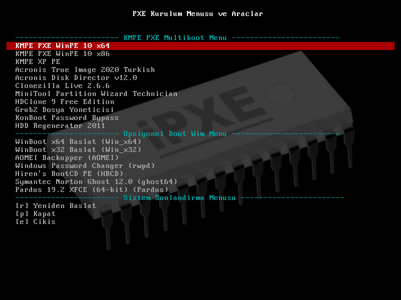 Km - Pxe Dual Multiboot V2 - MultiBoot Sistemler - TNC-TR