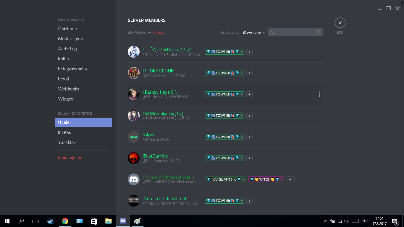 Town Of Salem Discord Sunucusu! 360 Üye Rank Sistemi Ve Daha Fazlası ...